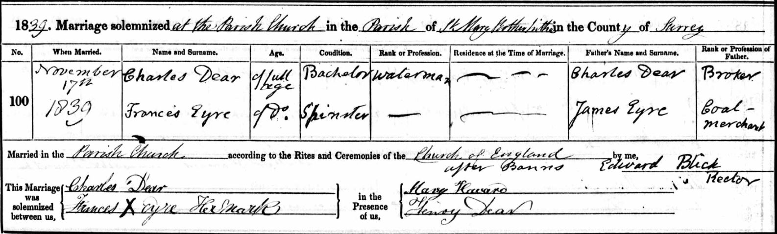 Eleanor “Ellen” Eyre – Ransom History