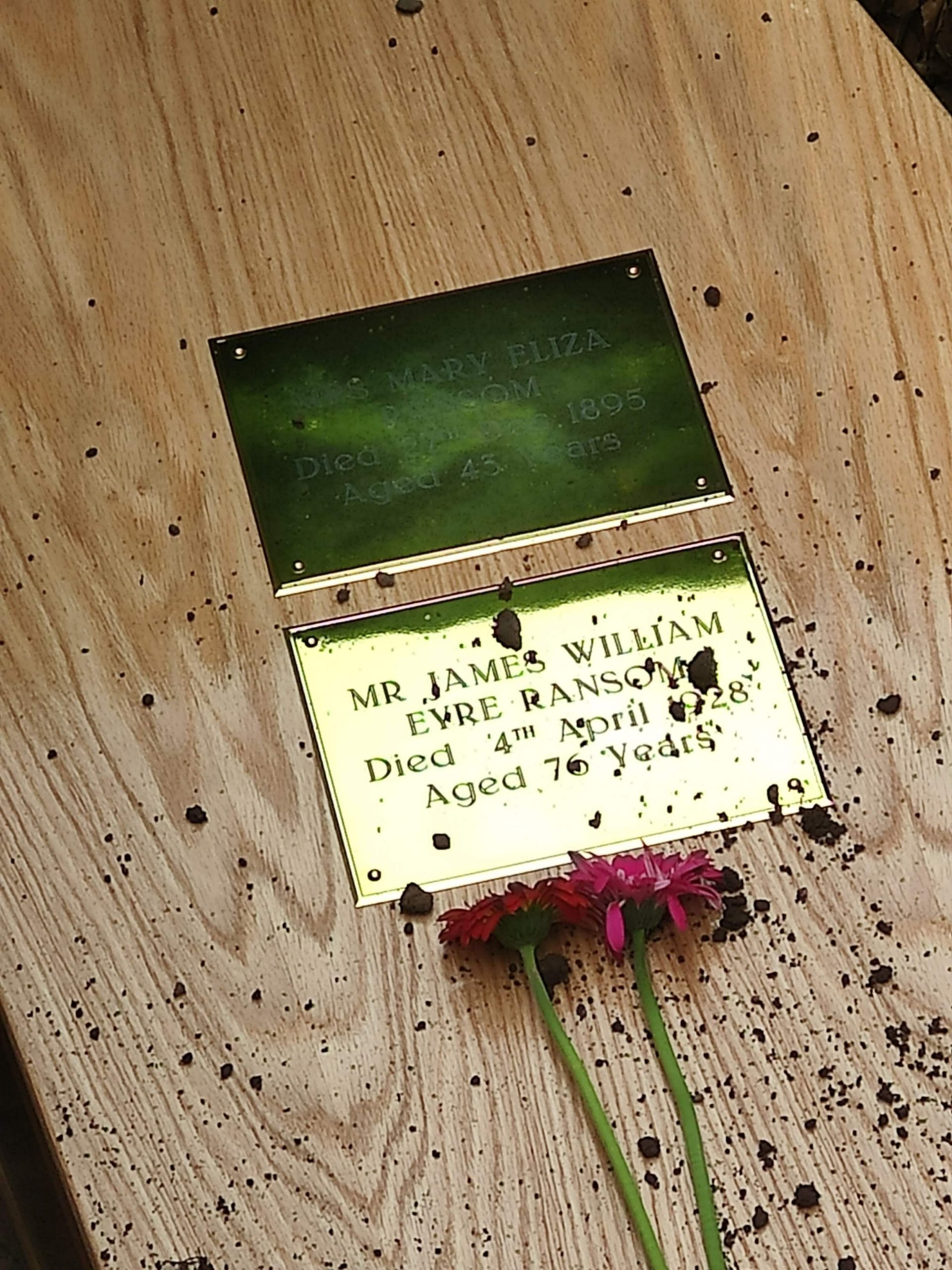 The reburial of James and Mary Ransom – Ransom History