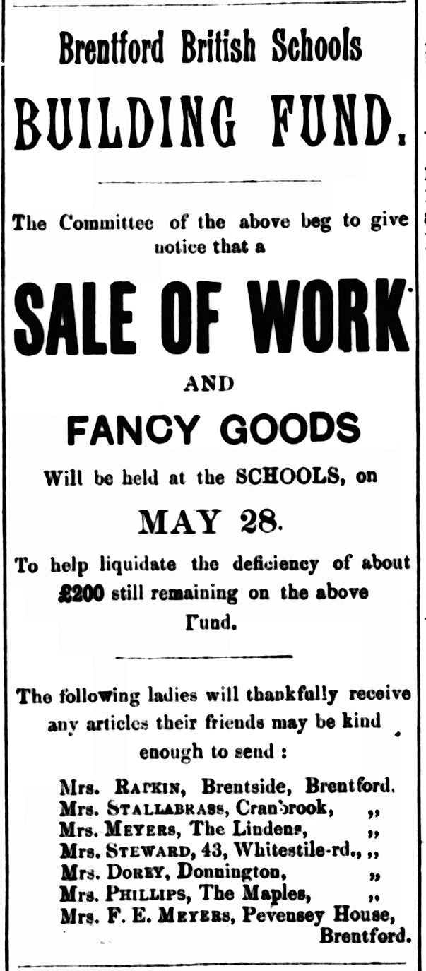 The British School (Brentford) aka Rothschild School – Ransom History